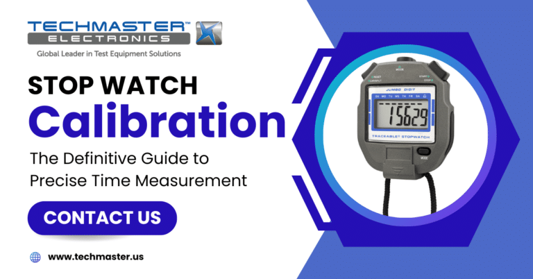 Stopwatch Calibration for Zero Downtime Risks - Techmaster Electronics