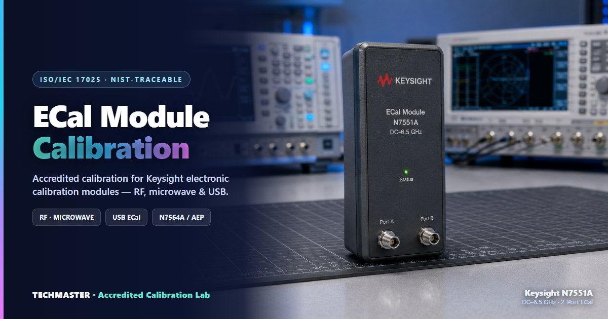 ECal Module Calibration: An Accredited, Fast Alternative for Your ...